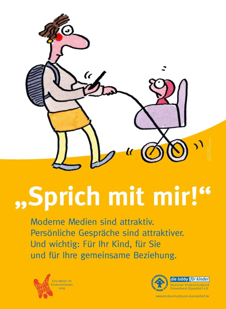Plakat-Kampagne „Sprich mit mir“ soll Eltern für bewussten Handy-Umgang ...